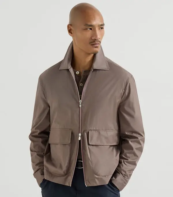 Brunello Cucinelli Silk-blend Water-resistant Jacket