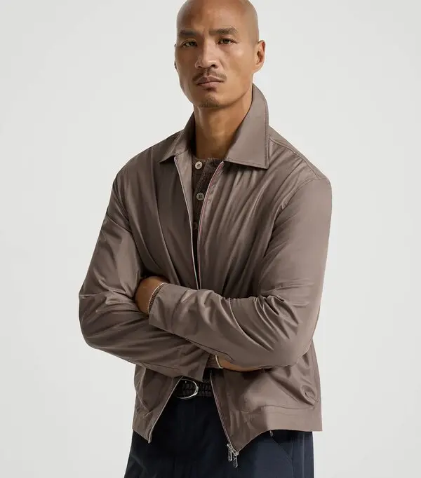 Brunello Cucinelli Silk-blend Water-resistant Jacket