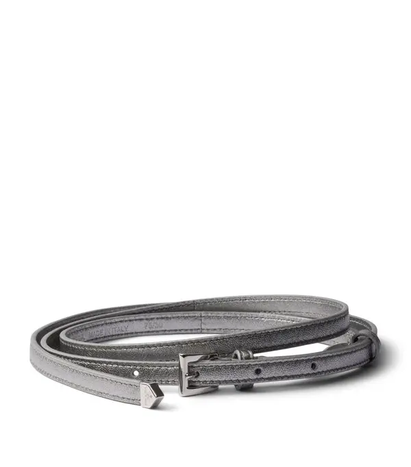 Prada Nappa Leather Belt - Metallic