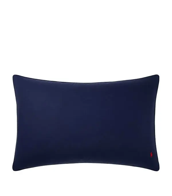 Ralph Lauren Cotton Player King Pillowcase - Navy