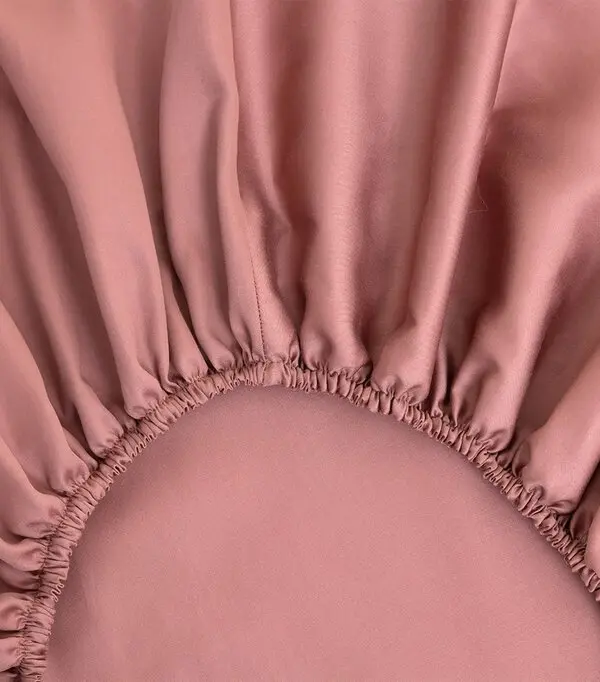 YVES DELORME Triomphe Santal King Fitted Sheet - Pink