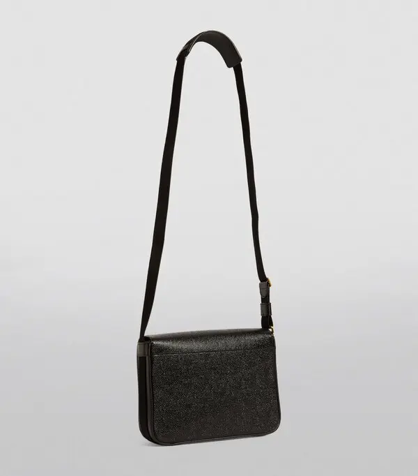 Thom Browne Pebbled Leather Reporter Bag