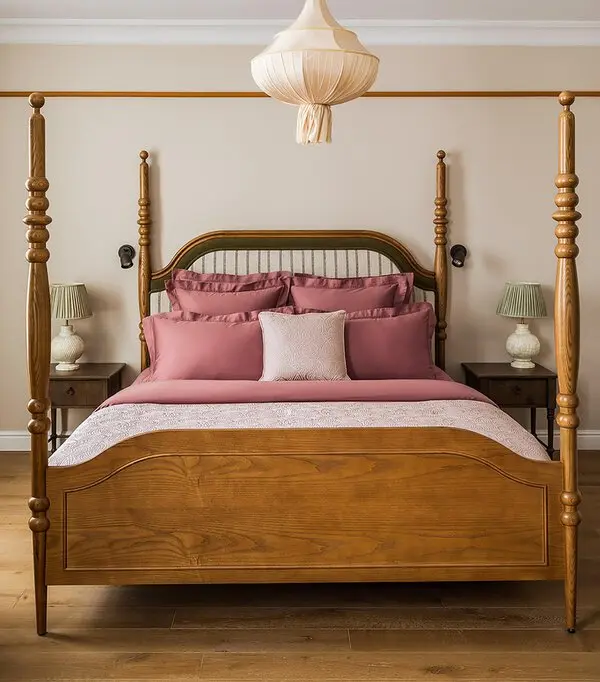 YVES DELORME Triomphe Santal Flat Sheet - Pink