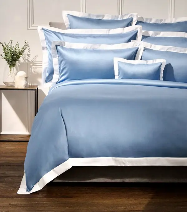 CELSO DE LEMOS Emma King Duvet Cover - Blue