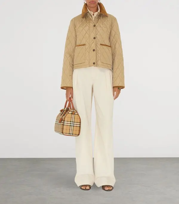 Burberry Quilted Field Jacket - Beige