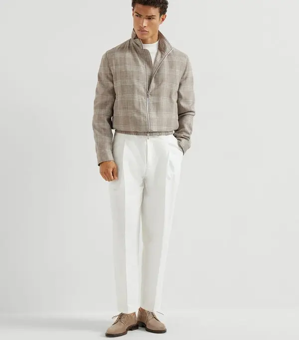 Brunello Cucinelli Cotton High-neck T-shirt - White