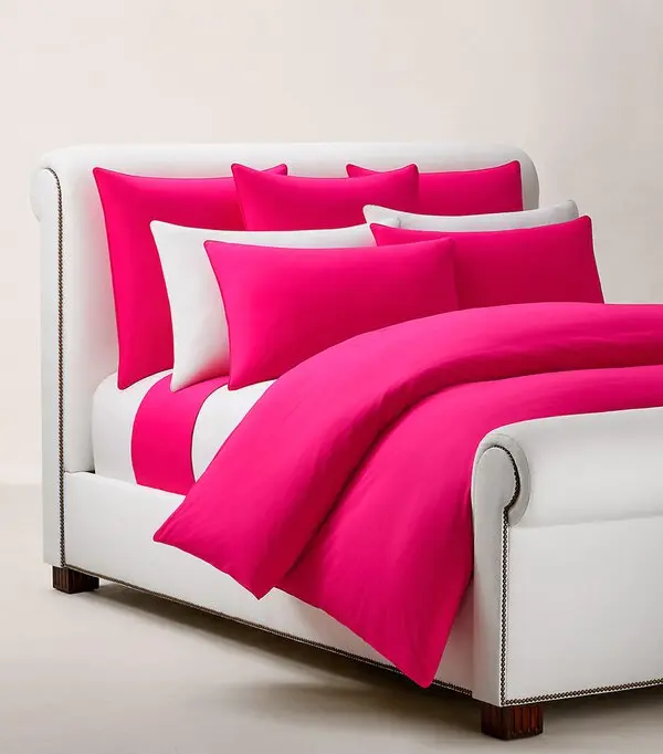 Ralph Lauren Cotton Polo Player Pillowcase - Pink
