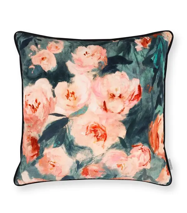 ROMO Velvet Ottavia Cushion - Blue