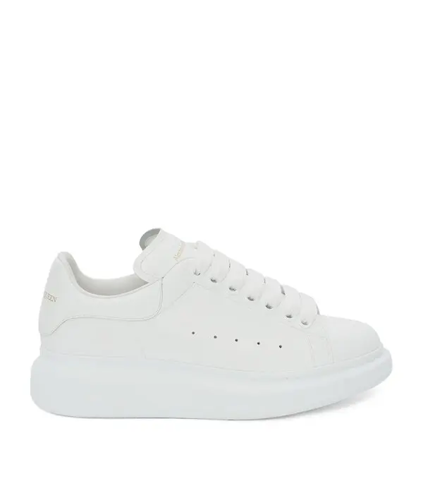Alexander McQueen Leather Oversized Sneakers - White