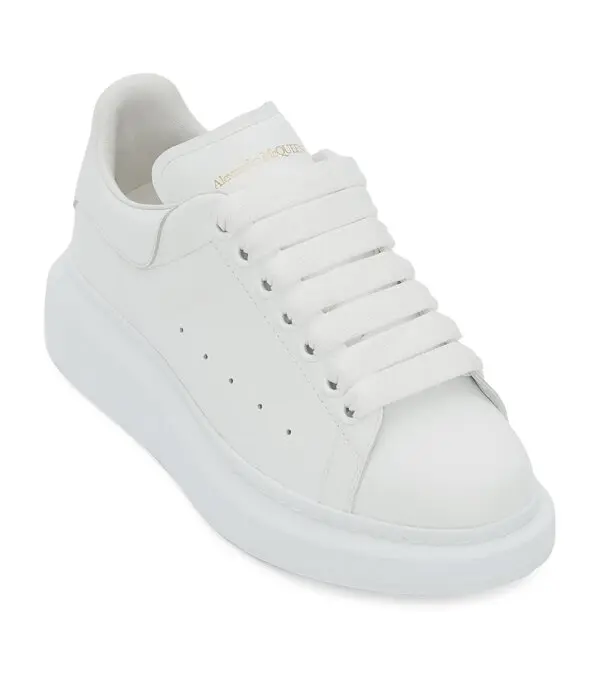 Alexander McQueen Leather Oversized Sneakers - White