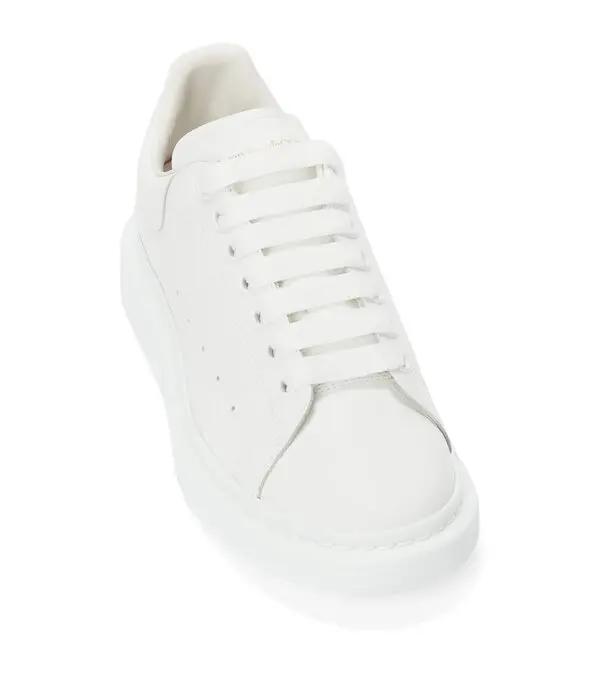 Alexander McQueen Leather Oversized Sneakers - White