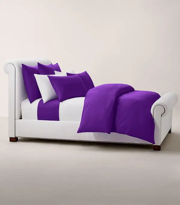 Ralph Lauren Cotton Single Fitted Sheet - Purple