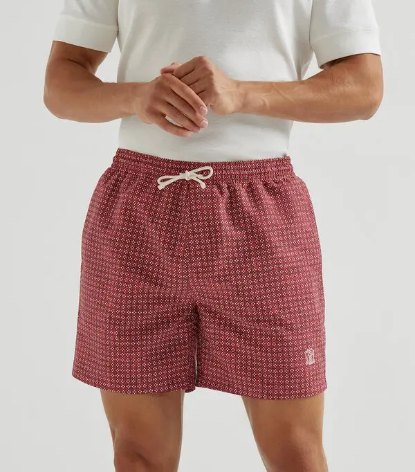 Brunello Cucinelli Embroidered Swim Shorts