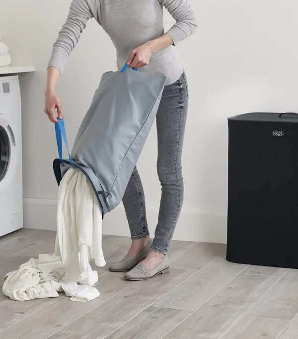 JOSEPH JOSEPH Tota Laundry Separation Basket - Black