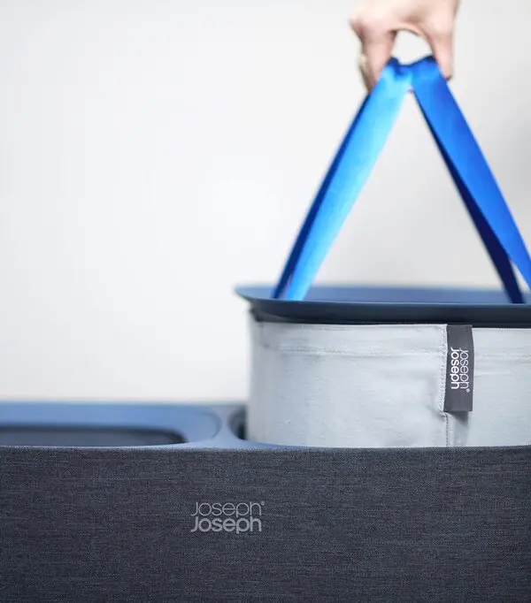 JOSEPH JOSEPH Tota Laundry Separation Basket - Black