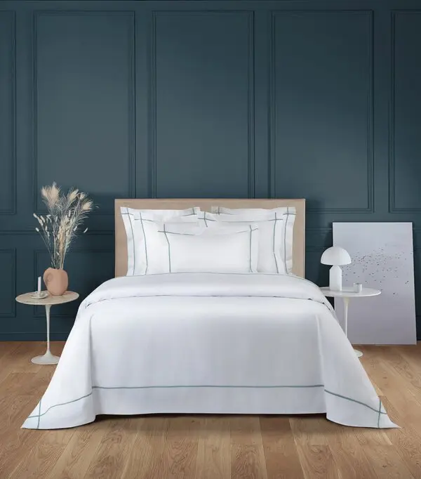 YVES DELORME Athena Flat Sheet - Green