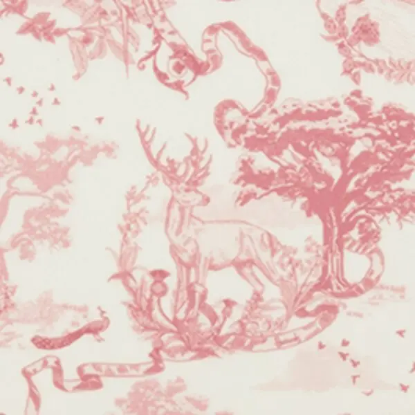 Harrods Bone China Toile Platter - Pink