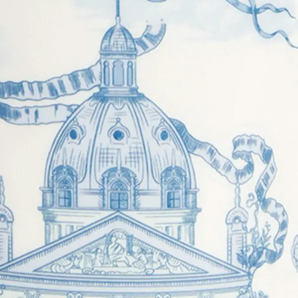 Harrods Bone China Toile Tea Caddy
