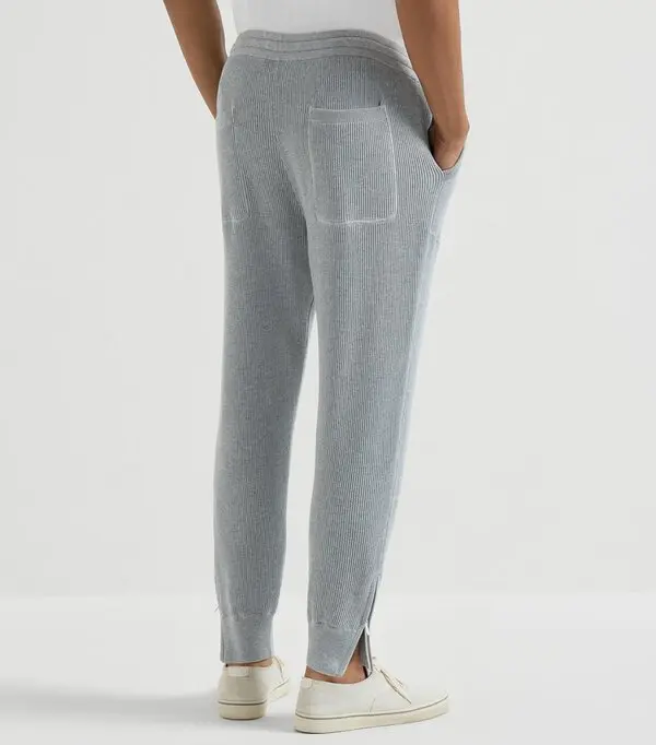 Brunello Cucinelli Cotton Ribbed Sweatpants