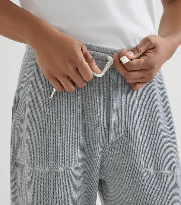 Brunello Cucinelli Cotton Ribbed Sweatpants