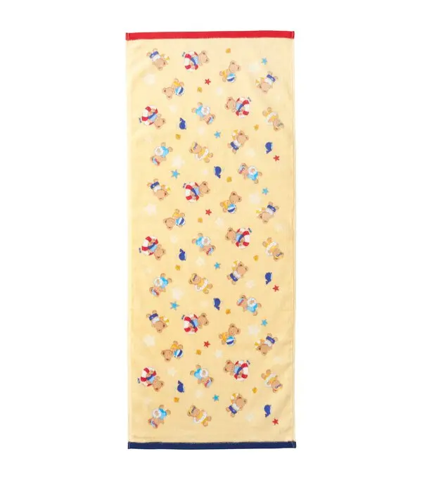 MIKI HOUSE Teddy Bear Towel - Yellow