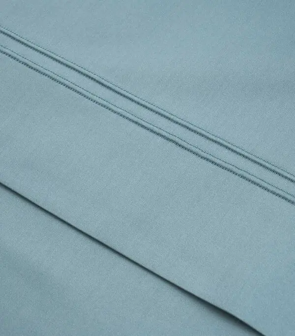 YVES DELORME Triomphe Super King Flat Sheet - Green