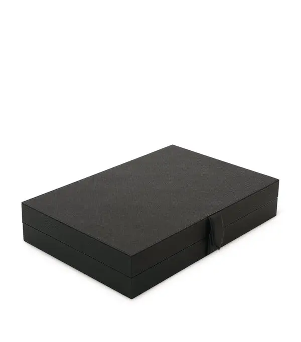 Smythson Leather Panama Backgammon Case