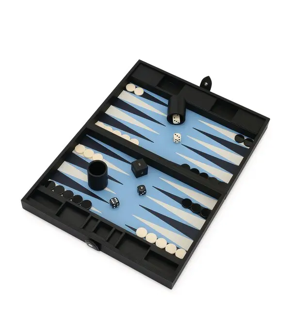 Smythson Leather Panama Backgammon Case