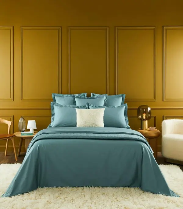 YVES DELORME Triomphe Duvet Cover - Green