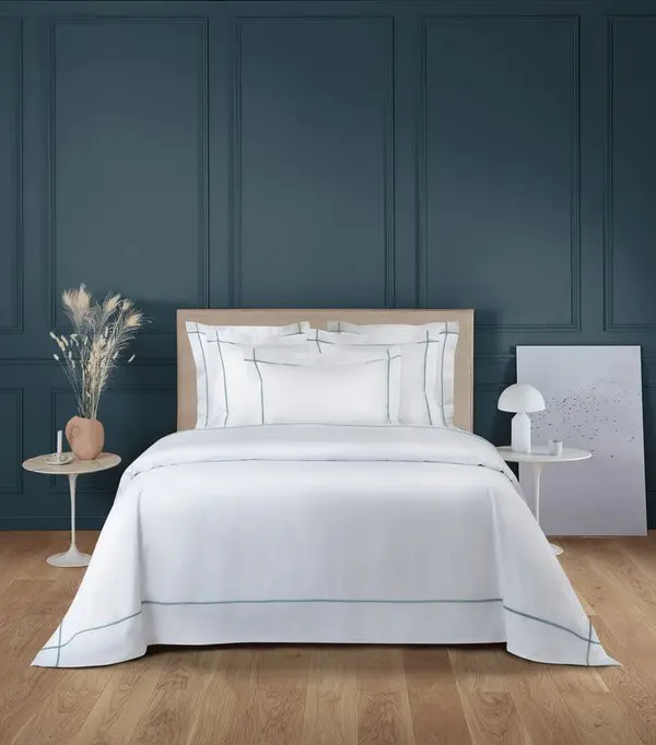 YVES DELORME Athena Super King Duvet Cover - Green