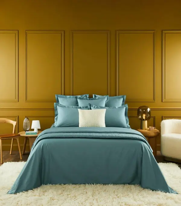 YVES DELORME Triomphe Duvet Cover - Green