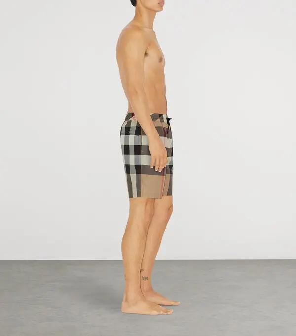Burberry Check Swim Shorts - Beige