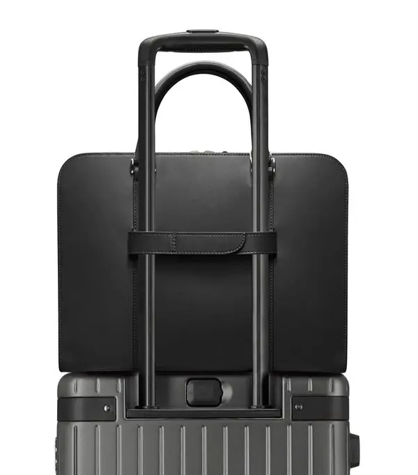 CARL FRIEDRIK Leather Smart Holder Strap - Black