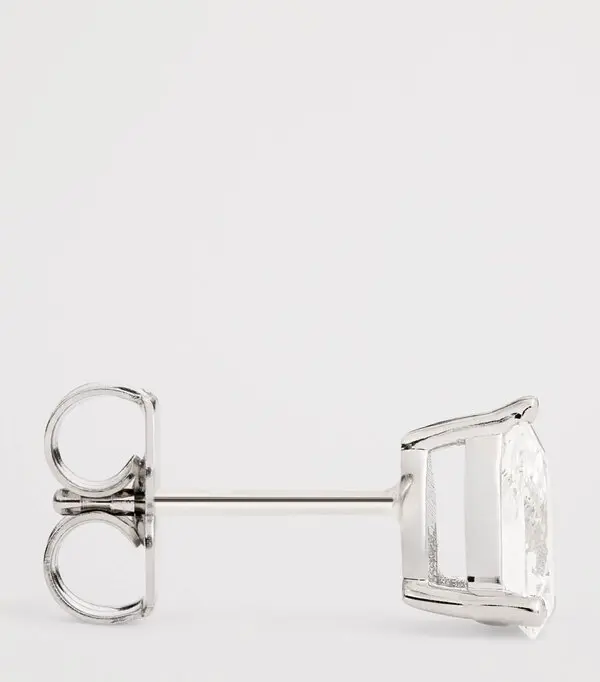 Harrods Diamond Pear Stud Earrings