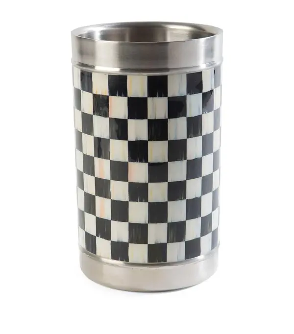 MACKENZIE-CHILDS Courtly Check Wine Cooler - Black