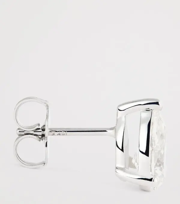 Harrods 18-karat Gold And Diamond Stud Earrings