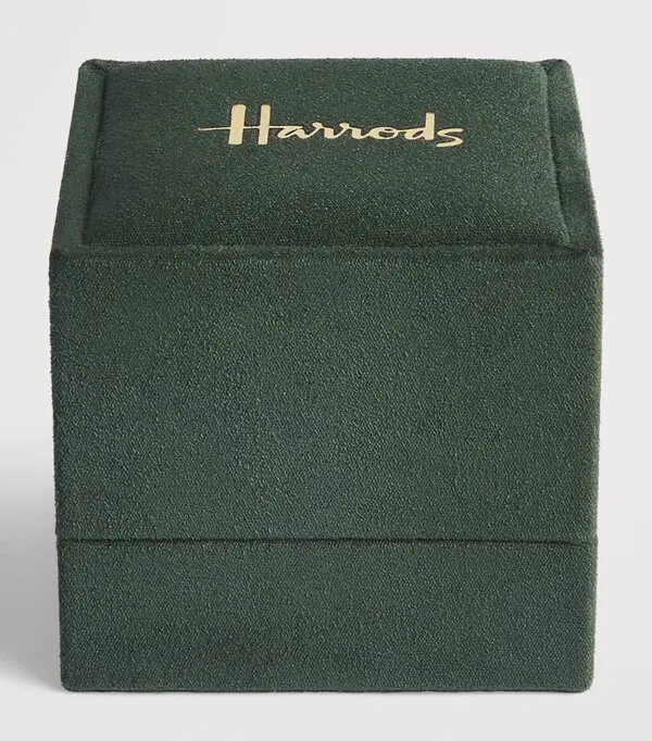 Harrods 18-karat Gold And Diamond Stud Earrings