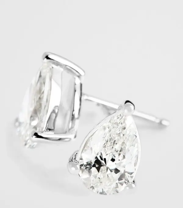 Harrods 18-karat Gold And Diamond Stud Earrings