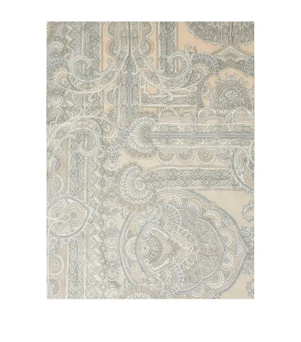 Etro Cotton Chain Oxford Pillowcase - Grey