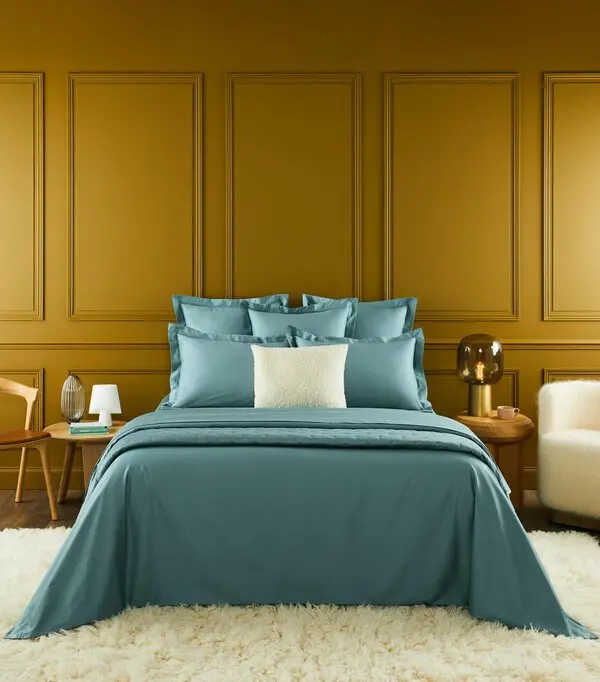 YVES DELORME Triomphe Fitted Sheet - Green