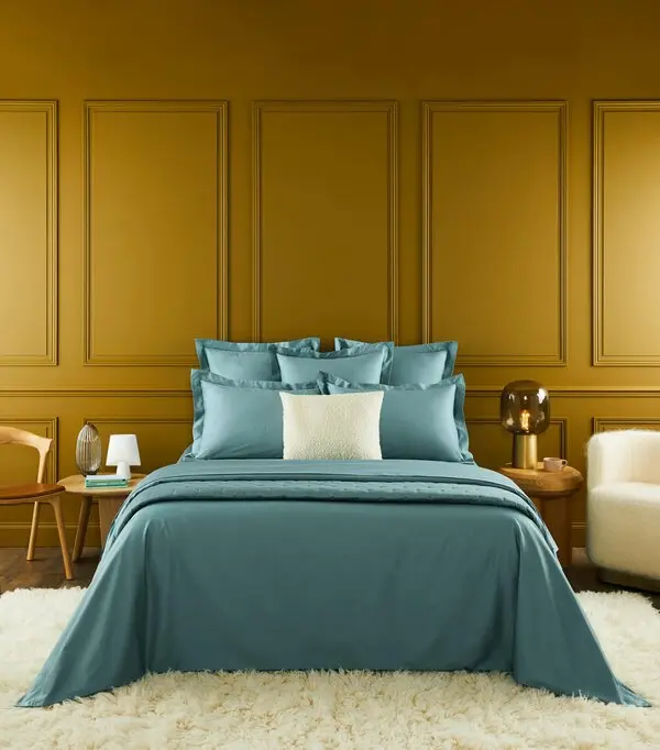 YVES DELORME Triomphe King Oxford Pillowcase - Green