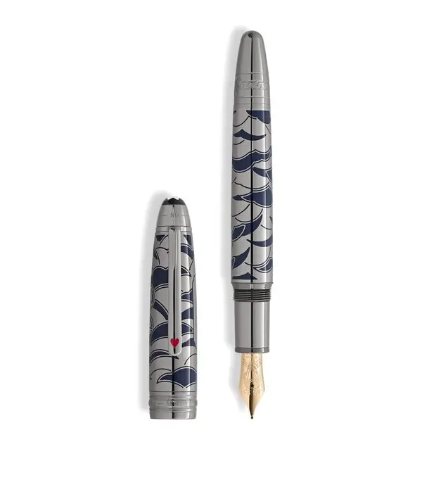 Montblanc Meisterstück Around The World Solitaire Legrand Fountain Pen - Grey
