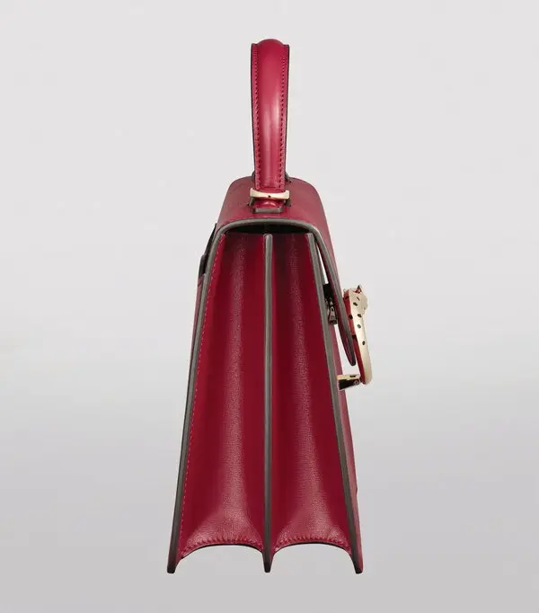 Cartier Leather Panthère De Top-handle Bag - Red