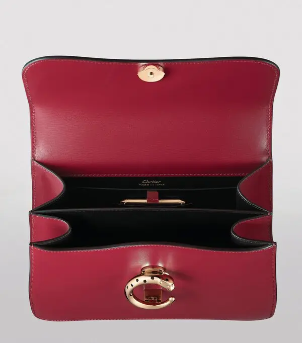 Cartier Leather Panthère De Top-handle Bag - Red