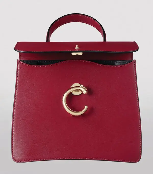 Cartier Leather Panthère De Top-handle Bag - Red