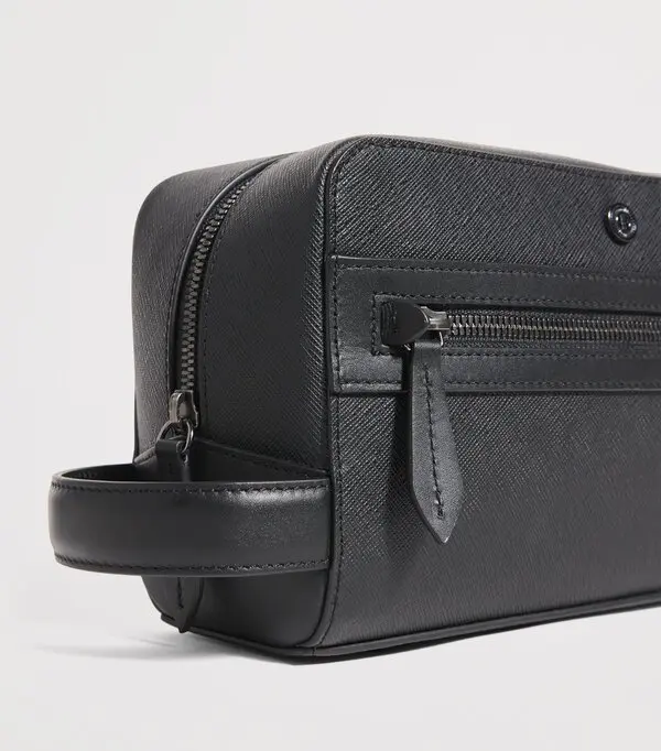 Harrods Leather Wash Bag