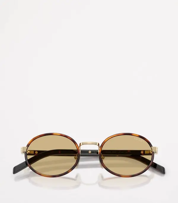 Prada Metal Pr B56s Sunglasses - Brown