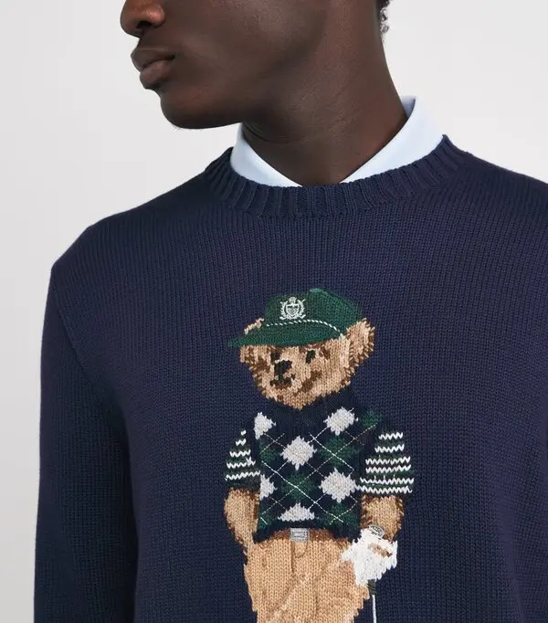 Rlx Ralph Lauren Cotton-blend Polo Bear Sweater