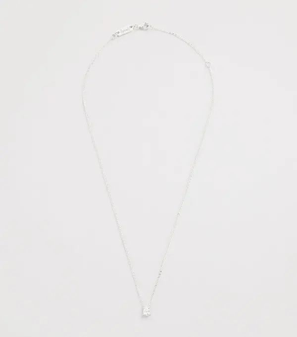 Harrods 18-karat Gold Diamond Pendant Necklace