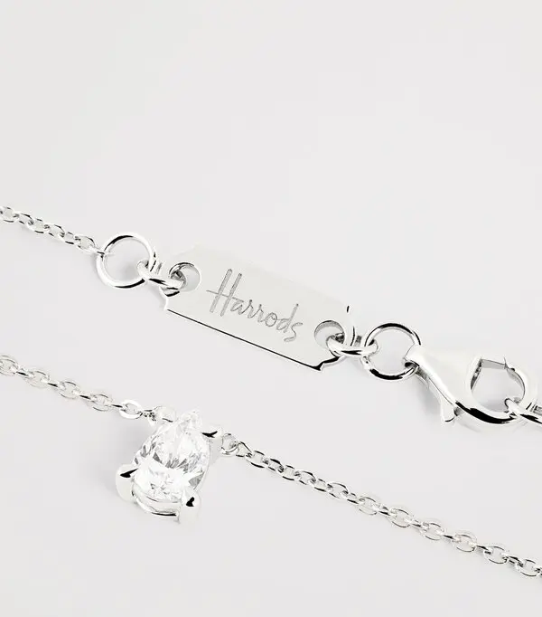 Harrods 18-karat Gold Diamond Pendant Necklace
